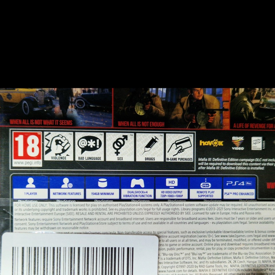 Mafia Trilogy Sony Playstation 4 Game new factory sealed | eBay UK