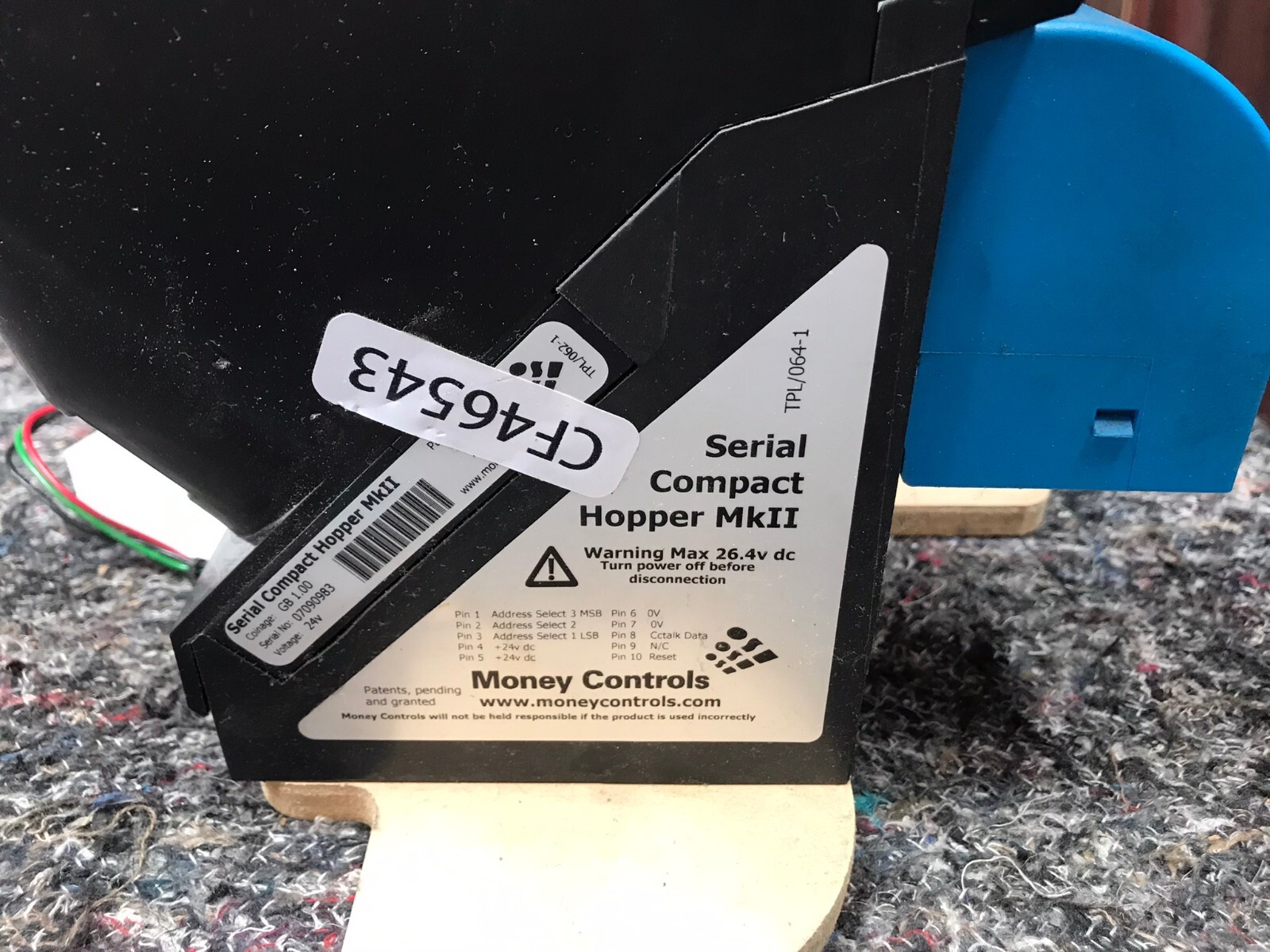 JPM / Coin Controls hopper unit & shelf complete Listing 3 | eBay UK