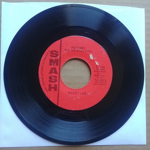 DICKEY LEE Patches/More Or Less 45 7" COUNTRY Vinyl Record Smash ...