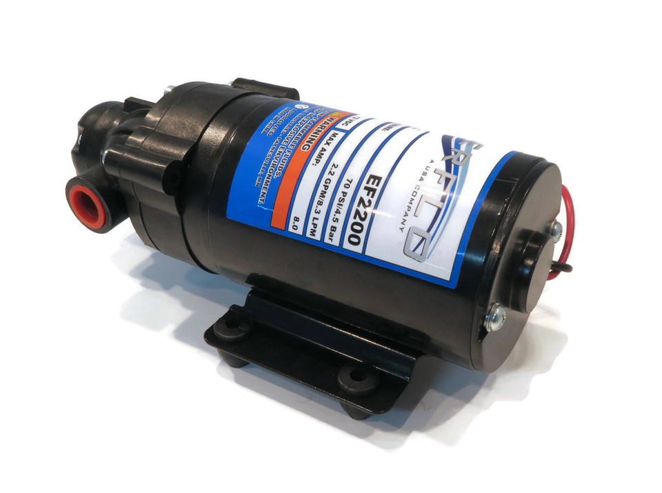 (2 Pack) Everflo 2.2 GPM, 12 Volt, Diaphragm Pump EF2200, EF2200-BOX ...