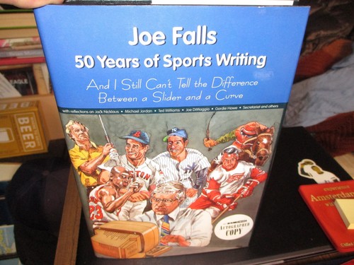 Signed 1997 JOE FALLS 50 Years Of Sports Writng HC W/DJ Book 225 Pages ...