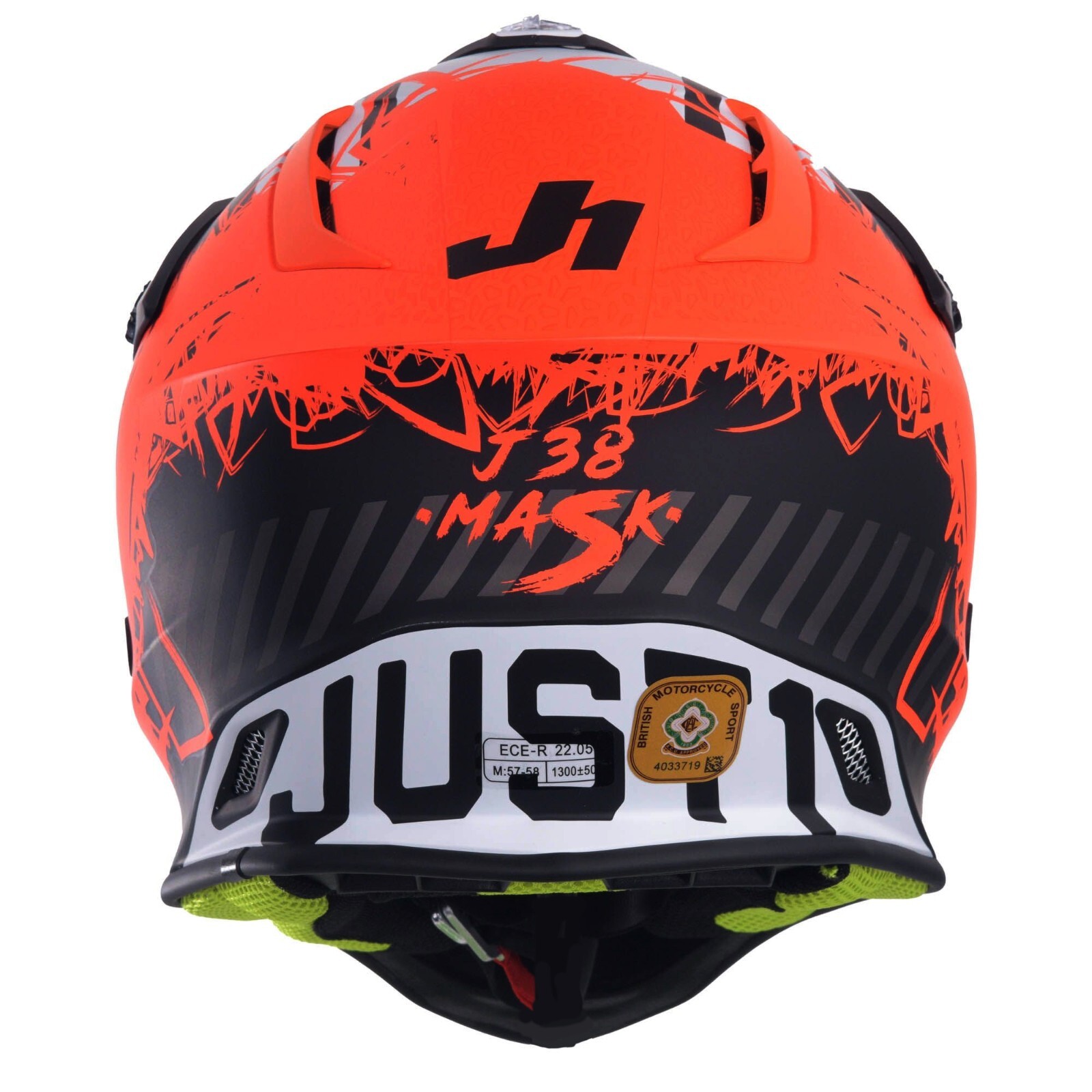 Adults Motocross Helmet Just1 J38 KTM Neon Orange Black MX Helmet + FREE GOGGLES | eBay UK