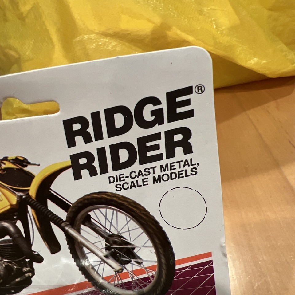 Rare VTG 1986 Sealed Intex Zee Toys Ridge Rider Die Cast Motorcycle ...