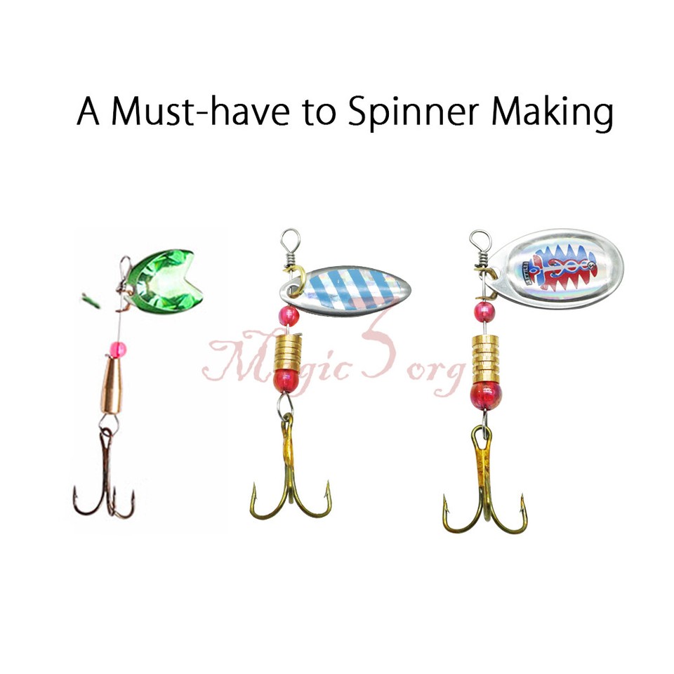 30PCS Spinner Lure Bodies Flying C Lures Inline Spinnerbait Making DIY ...