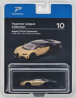 POSTER CARS 1:64 HYPERCAR LEAGUE COLLECTION BUGATTI CHIRON SUPERSPORT ...