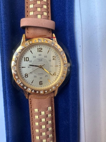Camrose & Kross JBK Collection SEIKO Watch Gold Tone Crystal Bezel ...