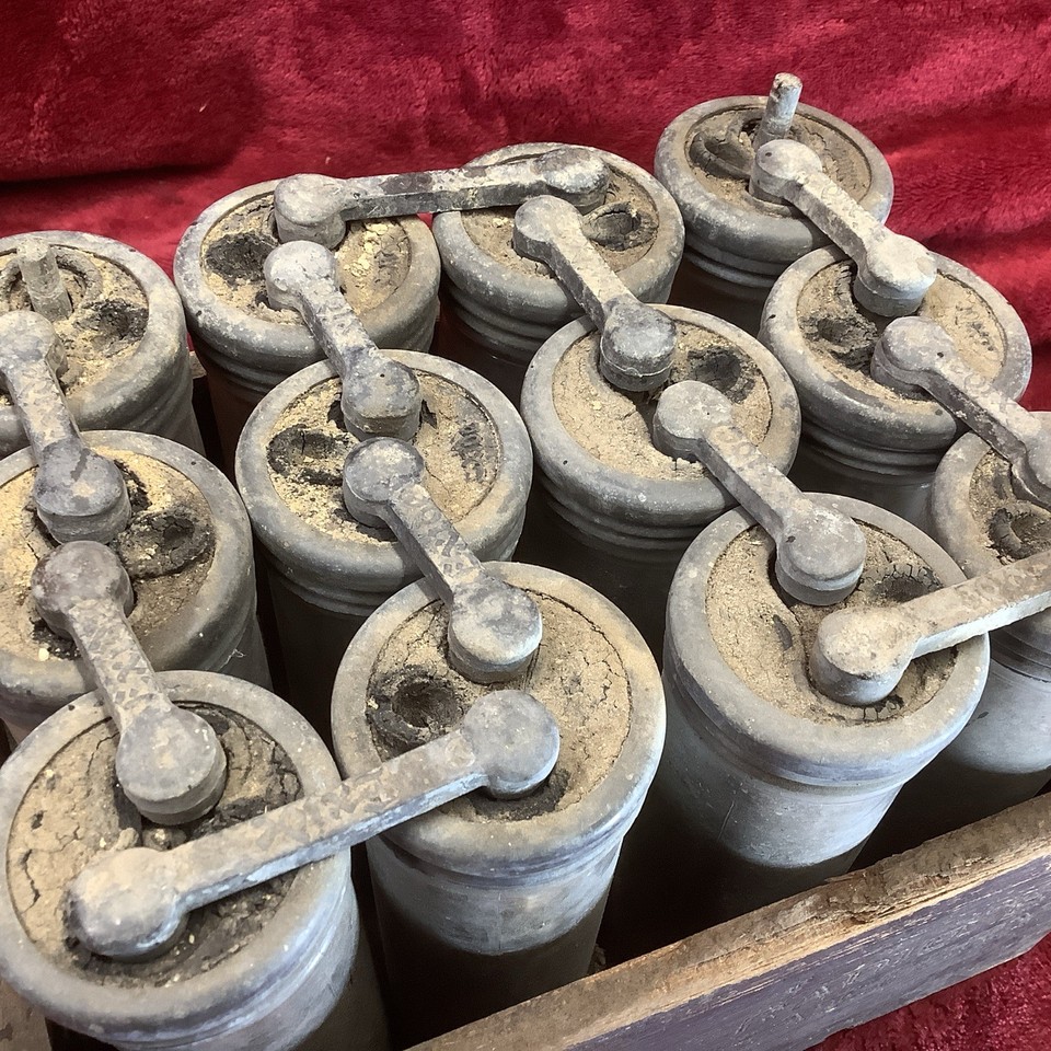 Antique Exide Radio B Battery Wet 12 Cell Glass Vials Wood Holding Case ...