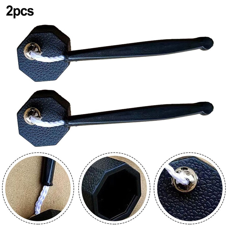 Billiard Ball Chalk Holders 2PCS 30*23*23mm Black Chalk Octagon Plastic ...