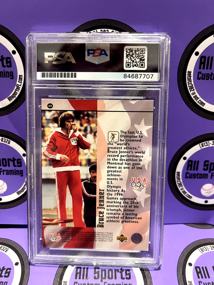 Bruce Jenner Autographed Signed 1996 Upper Deck Olympics Card PSA Cert ...