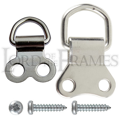 Small or Large Double D Rings NP - Optional Screws Picture Framing ...
