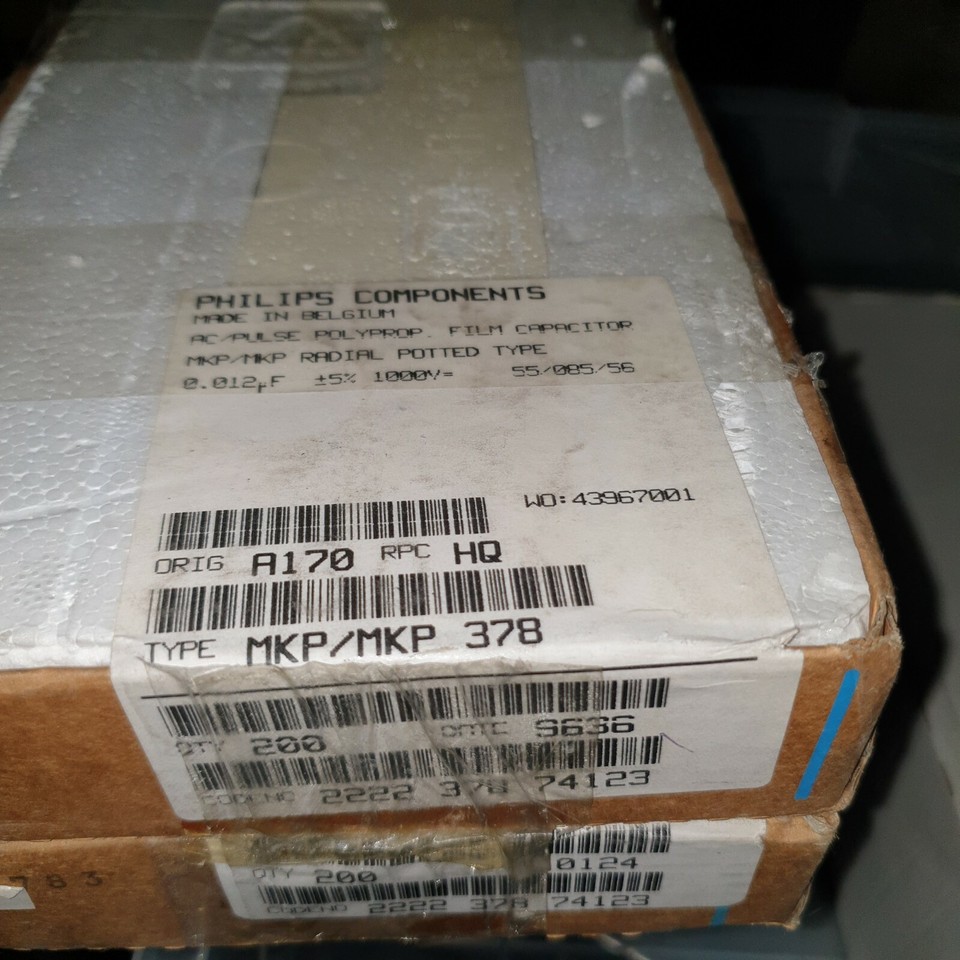 20pcs NEW PHILIPS (BC) MKP 378 0.012uF 12nF 1000V 5% P:22.5mm HI END ...