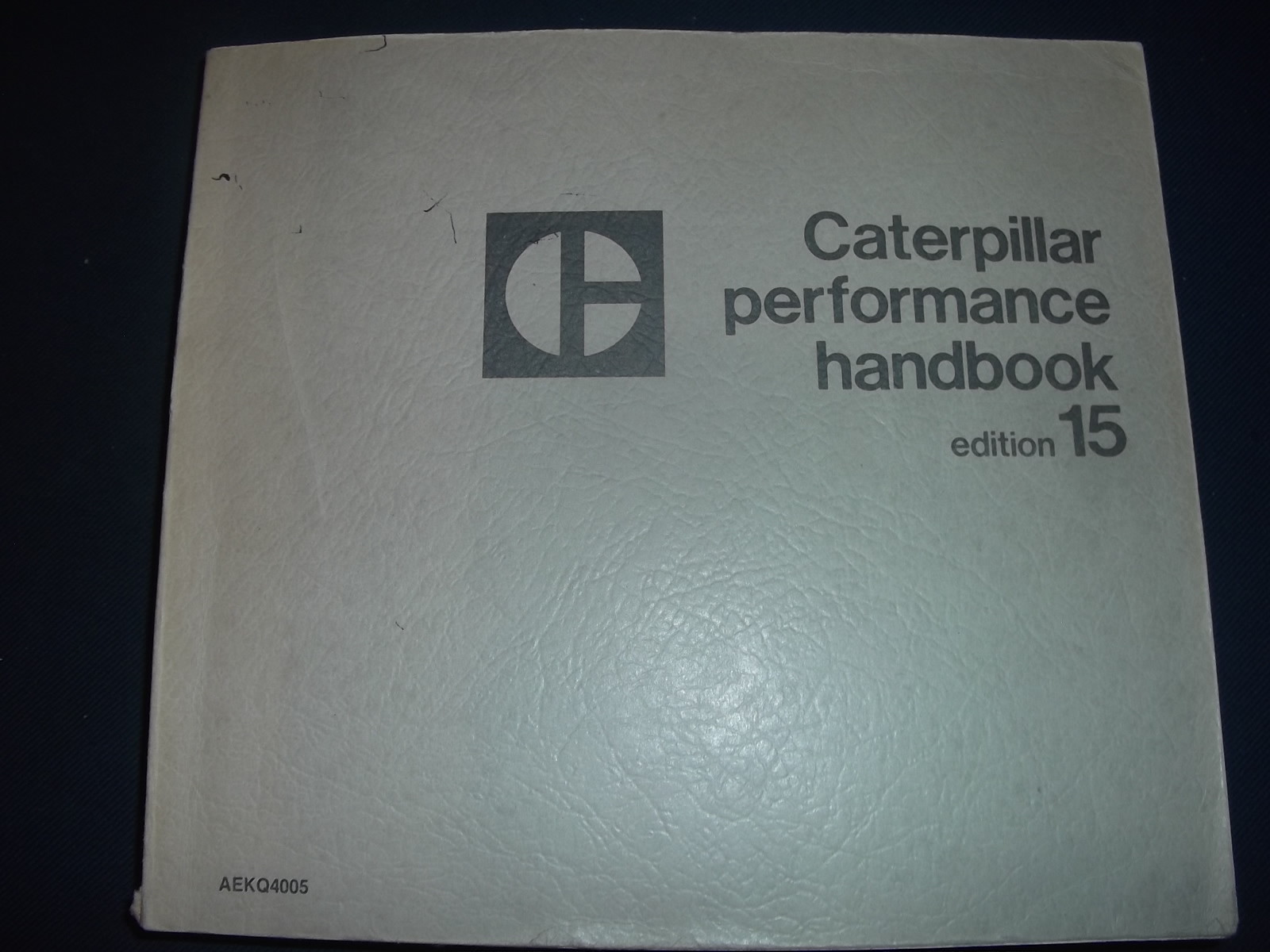 Cat Caterpillar Performance Handbook 15TH Édition 15 1984 Manuel Livre ...