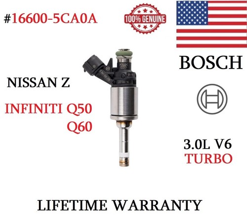 GENUINE BOSCH Single Fuel Injector 2016-2021 INFINITI Q50 Q60 3.0L V6 ...