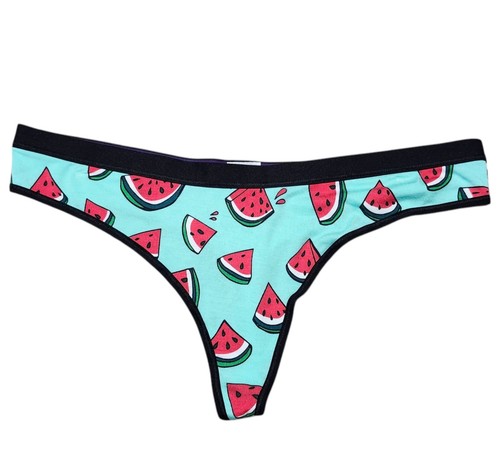 MeUndies Thong Watermelon Seed You Later SZ Large Red & Green Underwear ...