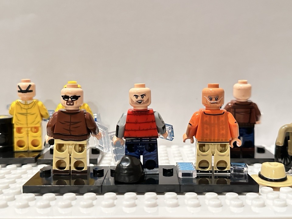 x6 Breaking Bad Minifigures Custom Minifigures Pinkman Walter White ...