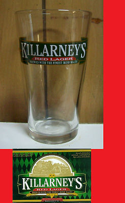 KILLARNEYS BEER PINT GLASS RED LAGER | eBay