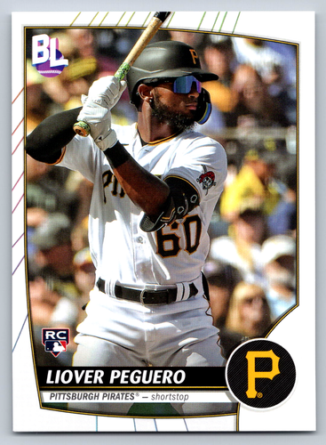 2023 Topps Big League #21 Liover Peguero Pirates Rookie RC Baseball ...