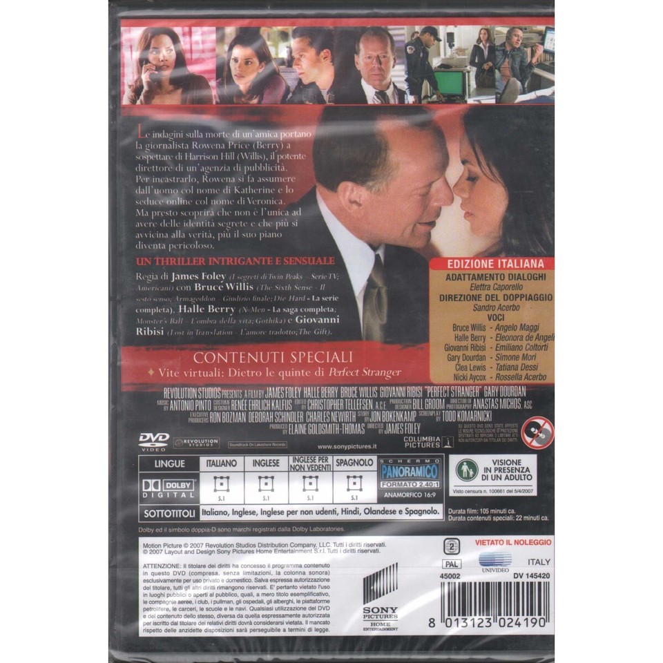 Perfect Stranger DVD James Foley / Sellado 8013123024190 | eBay