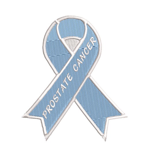 Prostate Cancer Blue Awareness Ribbon 3.5" Patch Embroidered Iron-On ...
