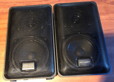 OPTIMUS PRO-X33AV BOOKSHELF MINI-SPEAKERS TESTED IN EXCELLENT CONDITION ...