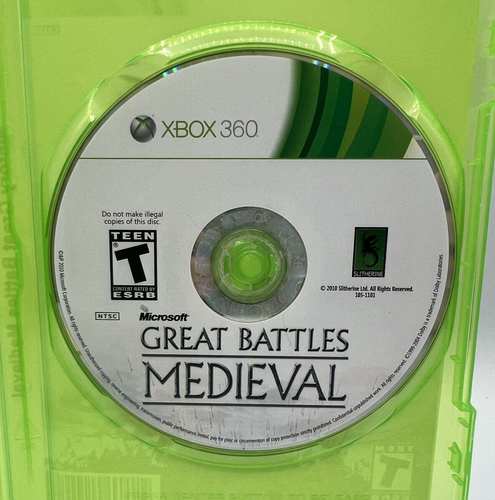 History Great Battles Medieval Xbox 360 Disc Only | eBay