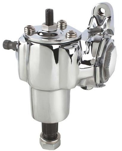 CHROME VEGA MANUAL CROSS STEERING BOX,GM 140,1923-1948 FORD,T-BUCKETS ...