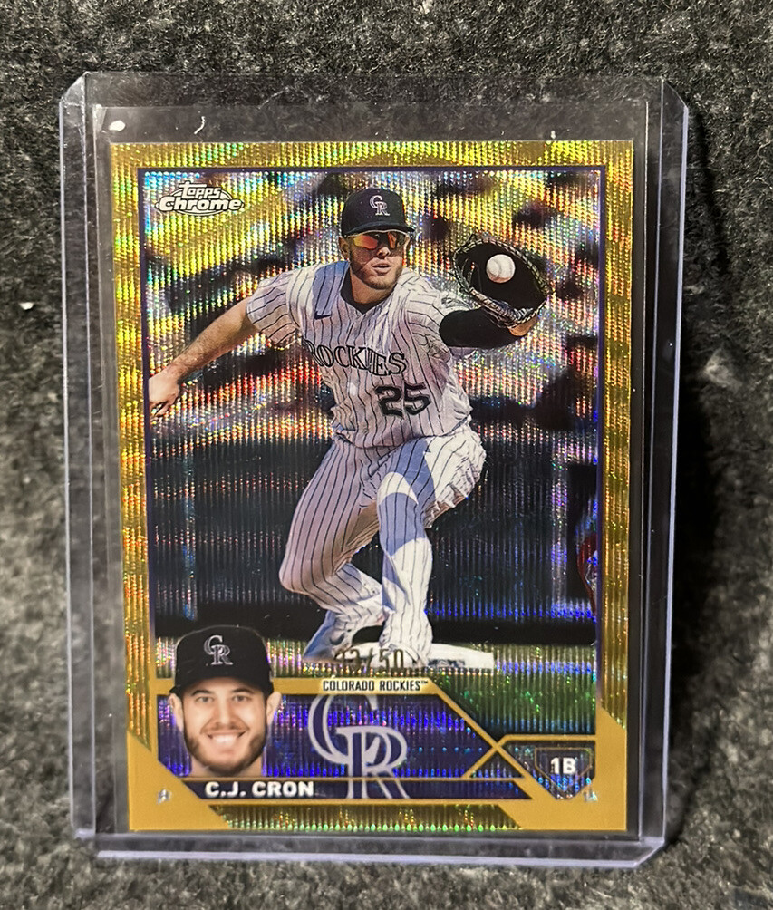 2023 Topps Chrome C.J. Cron Gold Wave Refractor 33/50 | eBay