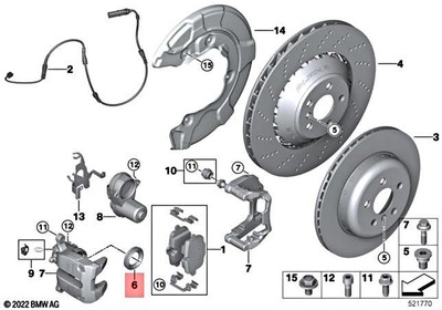 Genuine BMW - Brake SEAL F10 G30 F25 X3 - 34206786064 | eBay