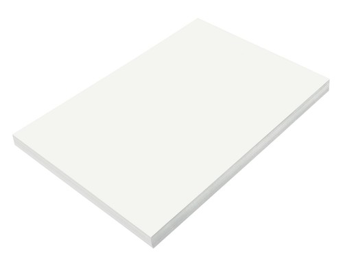 White Construction Paper 12 x 18 inch 100 Sheets for School Art ...
