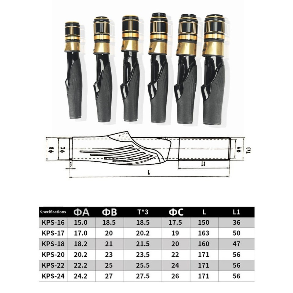 Fishing Reel Seat Lightweight Plastic for Rod Building Fits 16 to 24mm ...