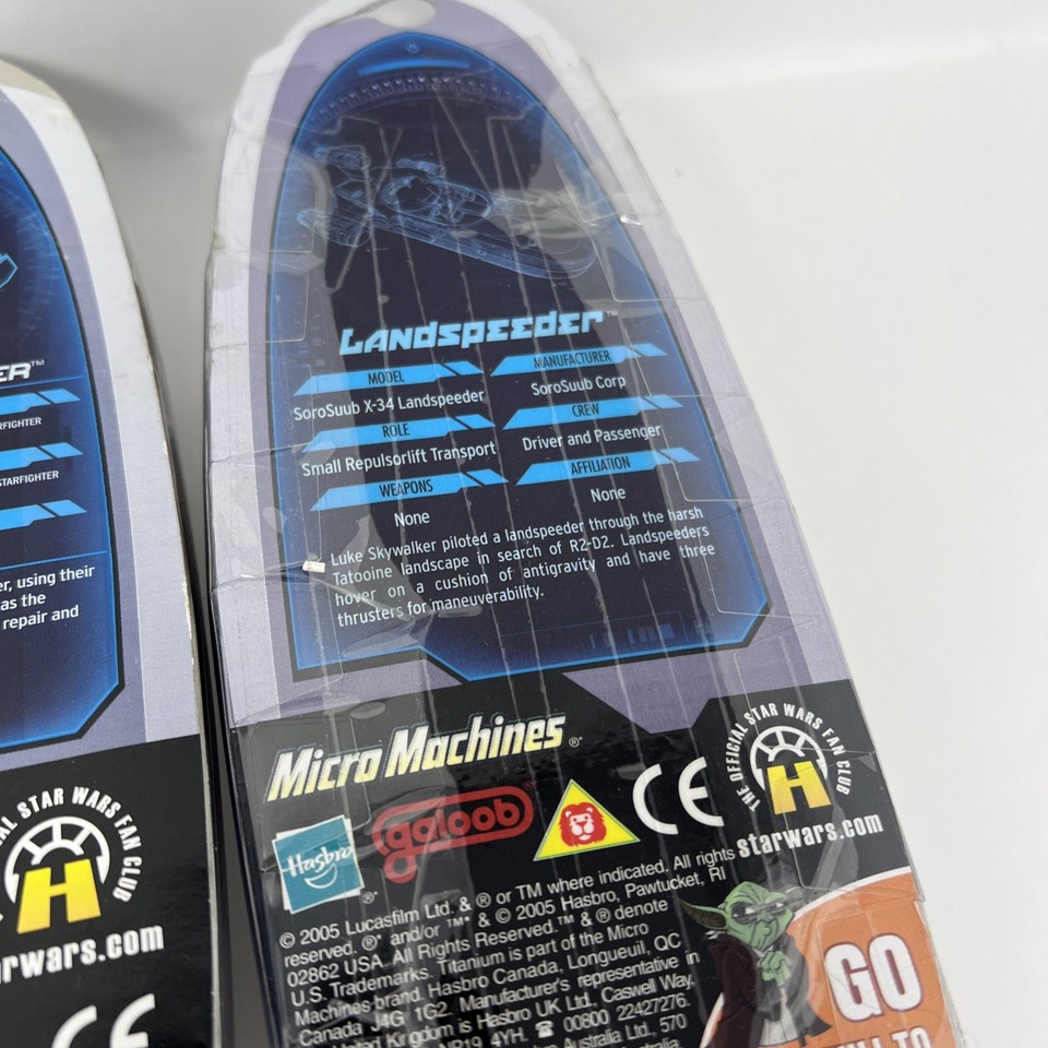 Hasbro Star Wars Titanium Die-Cast Ship Lot of 7 Snowspeeder Y-wing ...