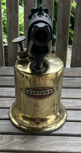Vintage Craftsman Blow Torch Brass Finish Original Lable 40-50's | eBay