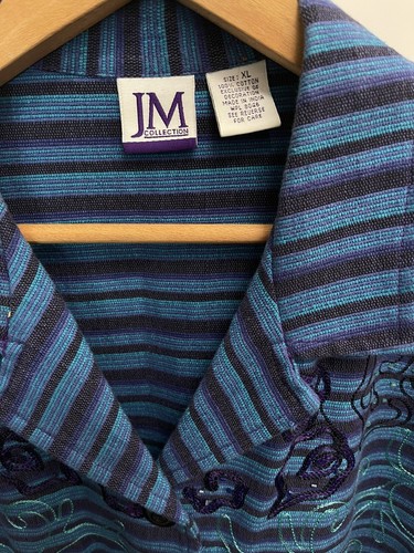 jm collection xl button down Embroidered Shirt | eBay
