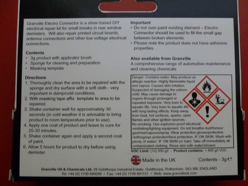 Car Heated Rear Screen Window Repair Kit Conductive Silver Paint ...