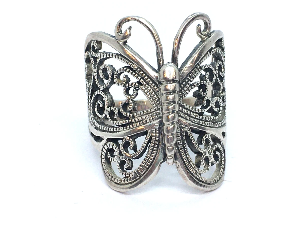 Silver Scroll Butterfly