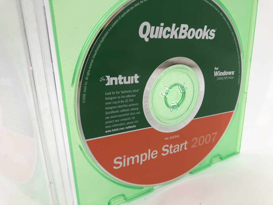 QuickBooks Simple Start 2007 Essentials Edition Financial Windows ...