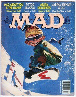 MAD MAGAZINE #342 Mad About You Nanny OJ Simpson Militia January ...