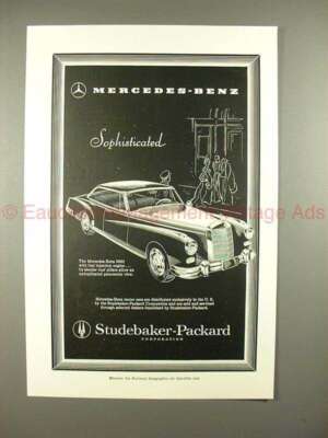 1957 Mercedes-Benz 300d Car Ad - Sophisticated - NICE!! | eBay