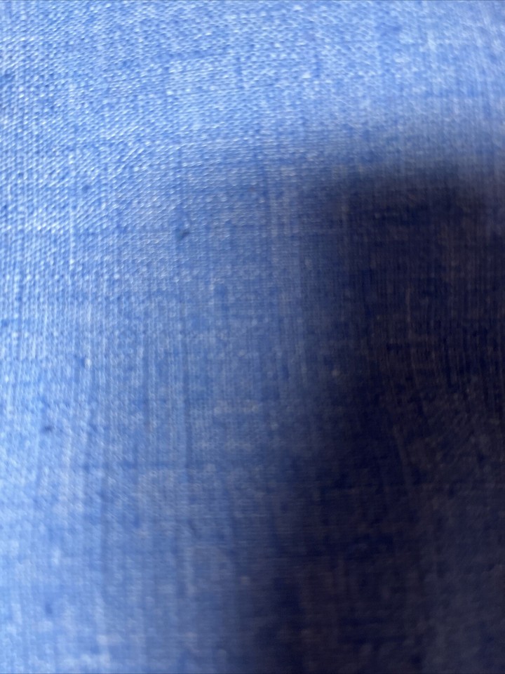 Vntge 70s Kettle Cloth Fabric Cotton Denim Chambray Blue Heavier 27" x ...