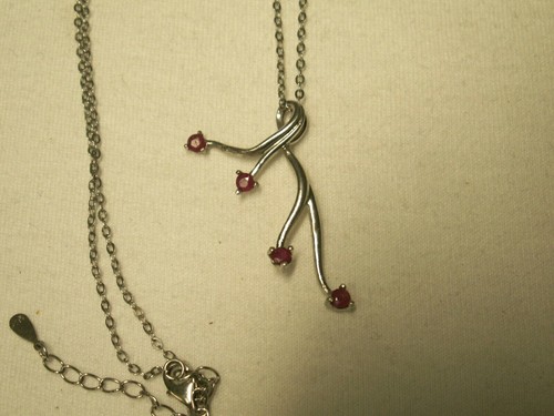 Sterling Silver,Ruby/Rubies Pendant Necklace | eBay