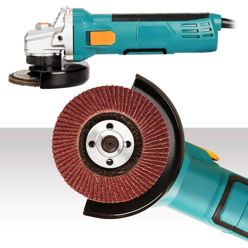 28PACK 4.5inch Aluminum Oxide Flap Discs 40 60 80 120Grit Grinding ...