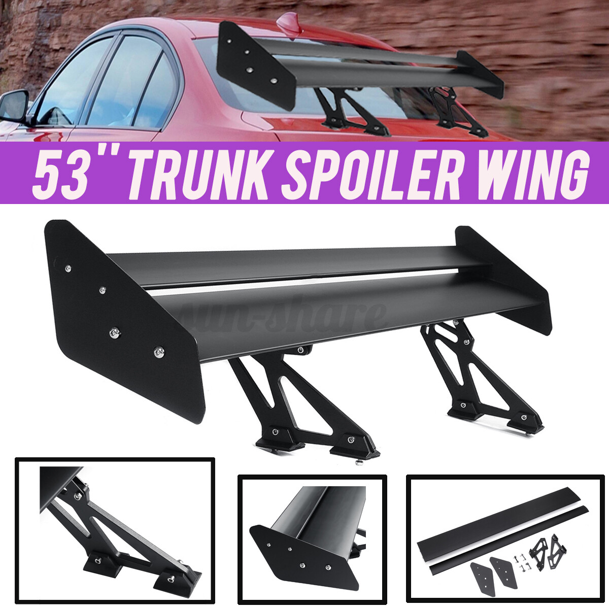 Aler n Trasero Universal Megan Racing Aluminio Estilo GT Estilo Coche Aler n Trasero Universal Megan Racing Aluminio Estilo GT Estilo Coche
