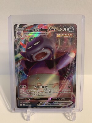 Galarian Slowking VMAX 100/198 Ultra Rare Chilling Reign Pokemon TCG NM ...