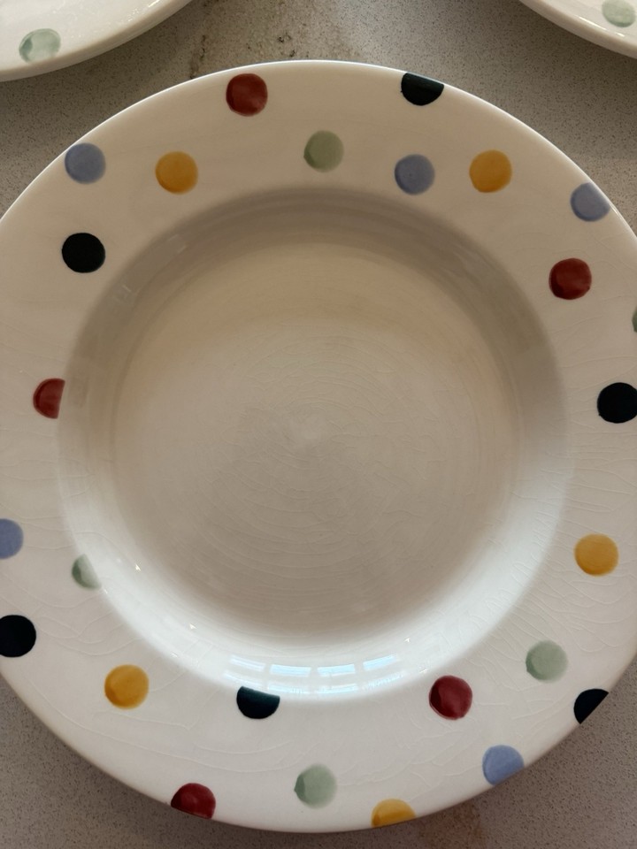 Emma Bridgewater Polka Dot Dinner Plates X5 | eBay UK