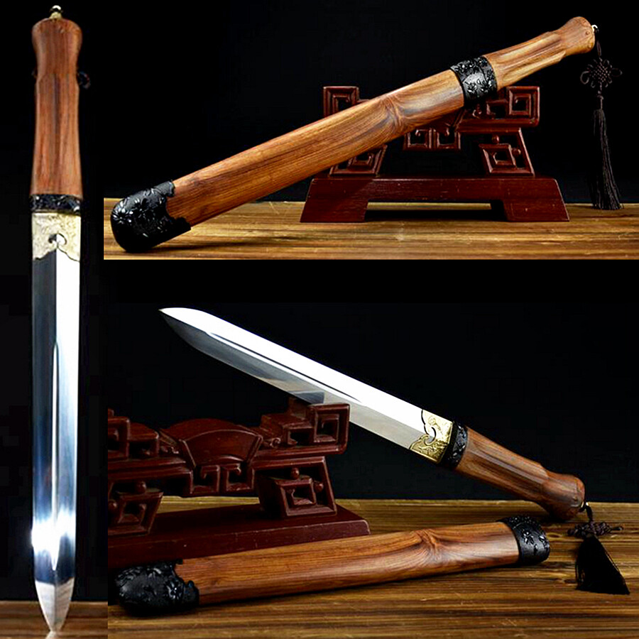 Chinese KungFu Short Dao Sword Sharp 1095Carbon Steel Outdoors WuShu ...