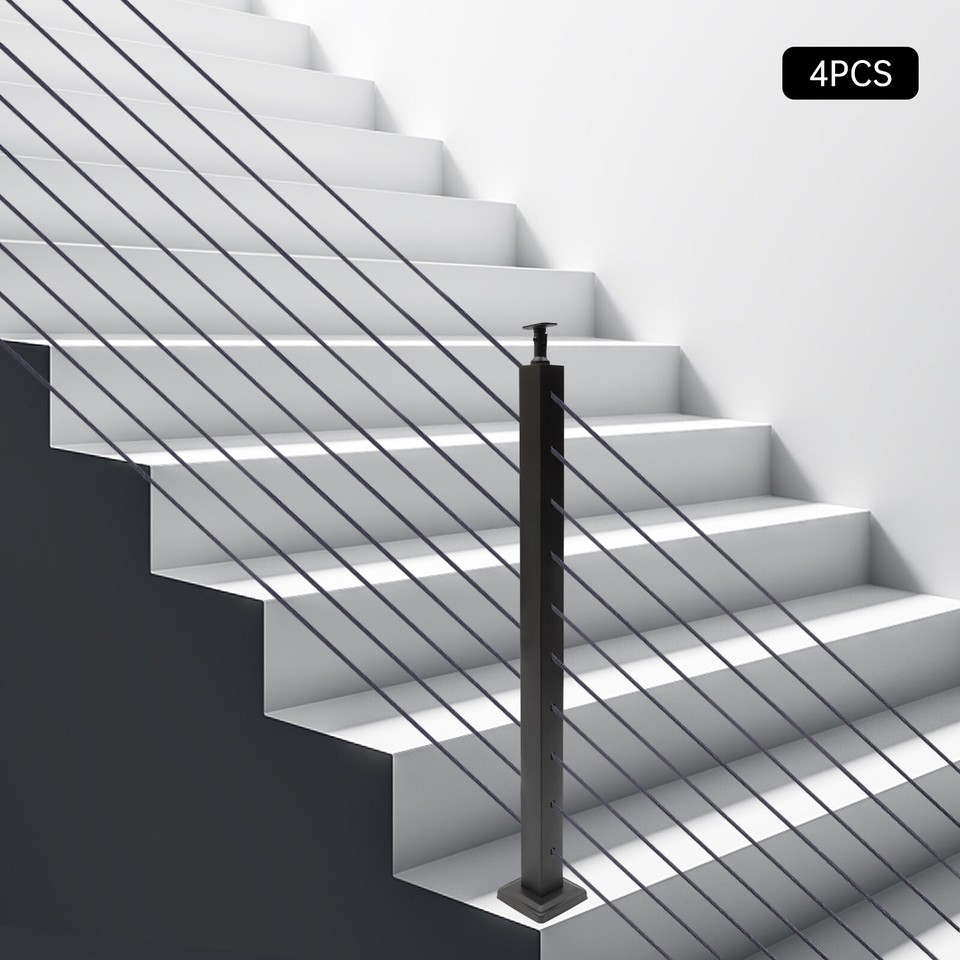 Stainless Steel Cable Railing Post Adjustable Top Angle Line Post 91 5 ...