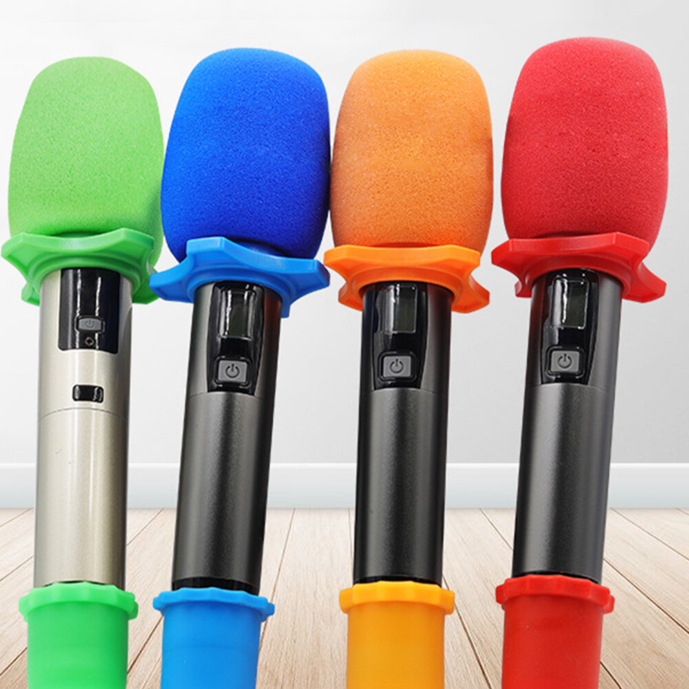 9pcs Anti Rolling Rings End Covers Sponge Speech Microphone Windscreen ...