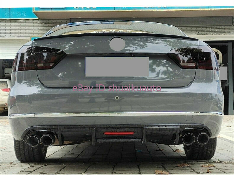 Fits For Volkswagen Passat 2011-2015 Carbon Fiber Look Rear Bumper ...