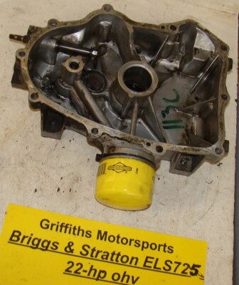 Briggs & Stratton 22hp engine OHV IC Vtwin vertical OIL PAN CRANKCASE ...
