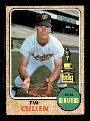 1968 Baseball Topps Tim Cullen Washington Senators #209 ASR | eBay